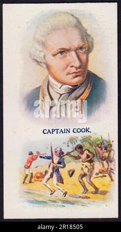 Captain Cook - Vintage Cigarette Card Stock Photo - Alamy