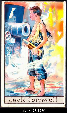 Jack Cornwell VC - Vintage Cigarette Card Illustration Stock Photo - Alamy