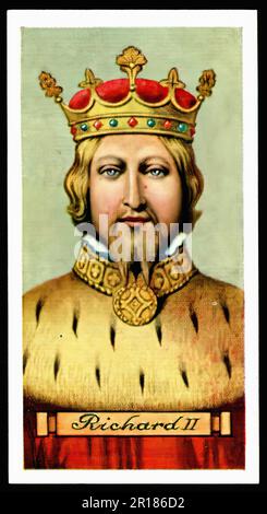 King Richard II - Vintage Cigarette Card 01 Stock Photo - Alamy