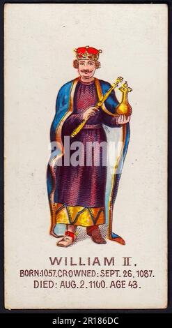 King William II - Vintage Cigarette Card Stock Photo - Alamy