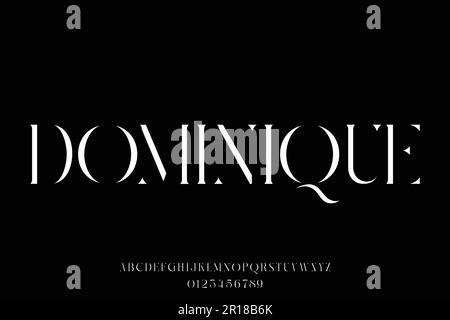 Elegant and fancy serif display font vector Stock Vector Image & Art - Alamy