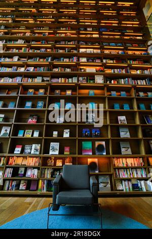 Very large bookshelves and lots of books Stock Photo - Alamy