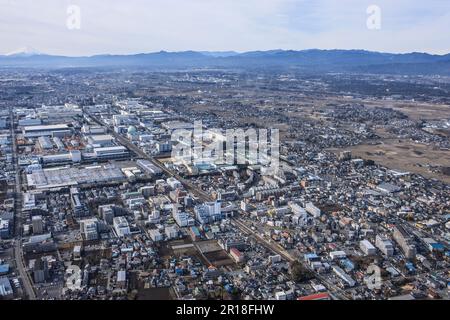 Minami Otsuka station aerial shot from the northeast side towards ...