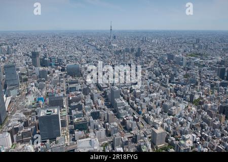 Takaracho station aerial shot view from the Southeast side towards the ...