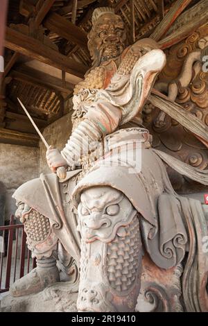 Terracotta deity figure displayed in the Afrasiab Museum in Samarkand ...