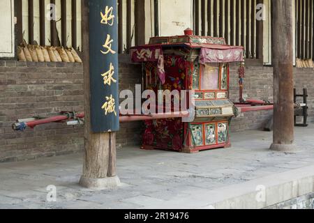 Traditional Sedan chair litter (wheelless vehicle) for the carriage of ...