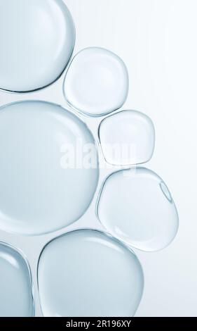 Transparent glass bubbles background, 3d rendering. Digital drawing ...
