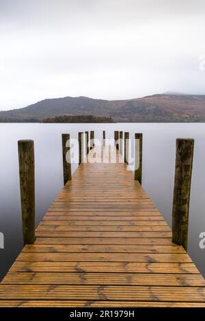 Hawes End Jetty, Derwentwater, Lake District National Park, Cumbria ...