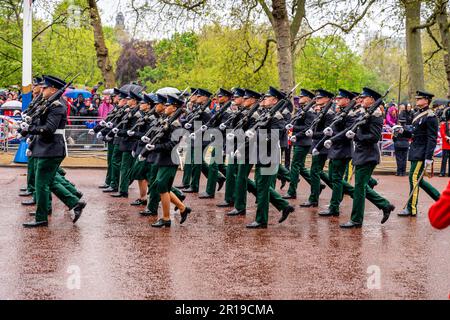 British Army Soldiers March Along The Mall As Part of The King's ...