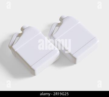 Container jerrycan plastic white color and realistic texture Stock ...