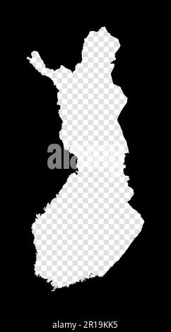 Vector isolated simplified map of Finland regions. Borders and names of ...