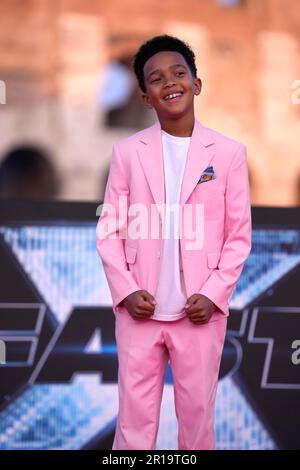 Actor Leo Abelo Perry poses for photographers upon arrival at the world ...