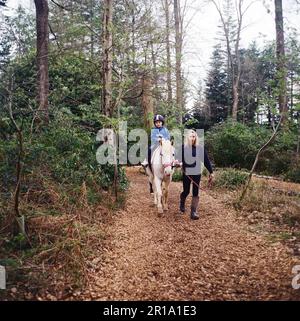 Pony rides at Center Parc's, Longleat, Wiltshire, England, United ...