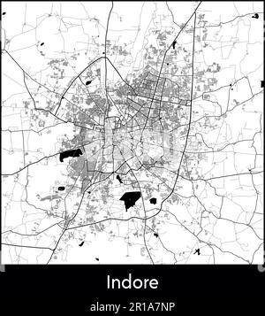 City Map Indore India Asia vector illustration Stock Vector Image & Art ...