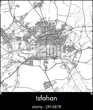 City Map Isfahan Iran Asia vector illustration Stock Vector Image & Art ...