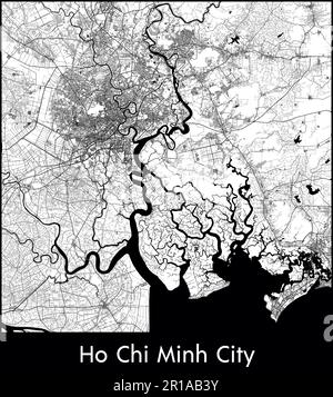 Vietnam, Ho Chi Minh City tourism landmarks, vector city travel ...