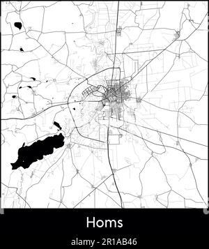 City Map Homs Syria Asia vector illustration Stock Vector Image & Art ...