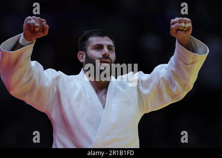 Arman ADAMIAN reacts after winning the final of Men(male)-100 kg g at ...