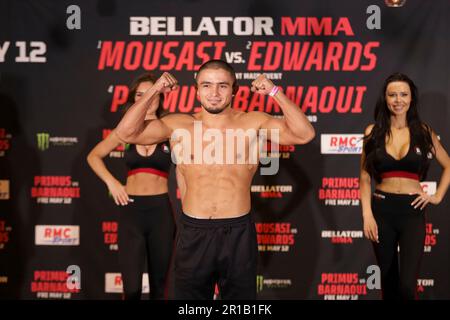 PARIS, FRANCE - MAY 11: Sarvarjon Khamidov and Kevin Petshi poses for ...