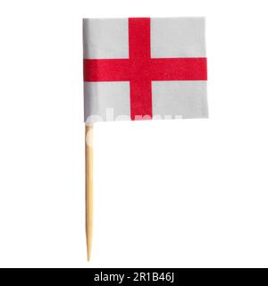Small English flag on a toothpick. The flag has nicely detailed paper ...