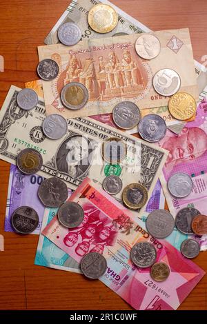 Mixed world currencies and bank notes Stock Photo - Alamy