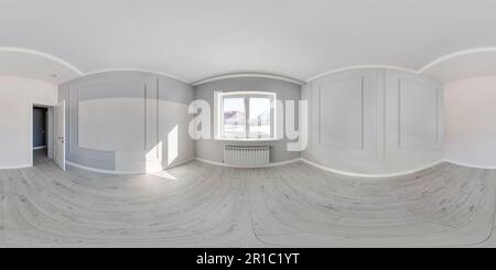 360° view of empty room without furniture. full spherical hdri panorama ...