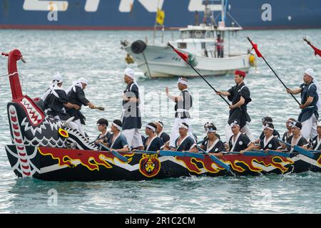 Naha Haari Dragon boat races in Naha City Okinawa Stock Photo - Alamy