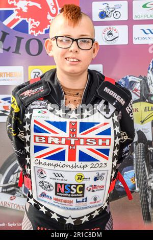 Manchester, UK, 12th May, 2023. Almost empty train information boards ...