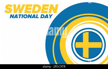 Sweden National Day. Celebrated on June 6 in Sweden. Happy national ...