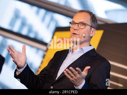 The management of the Deutsche Post DHL Group poses at 50 years ago on ...