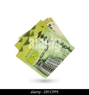 3d rendering of Stack of Yemeni Rial notes. Few bundles of Yemeni ...