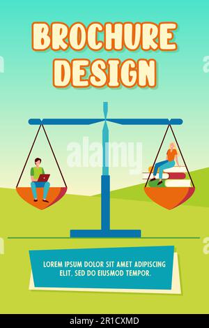Online and offline learning comparison Stock Vector Image & Art - Alamy