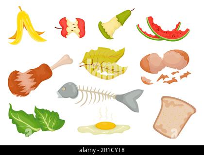 vegetable compost bin cartoon vector illustration Stock Vector Image ...