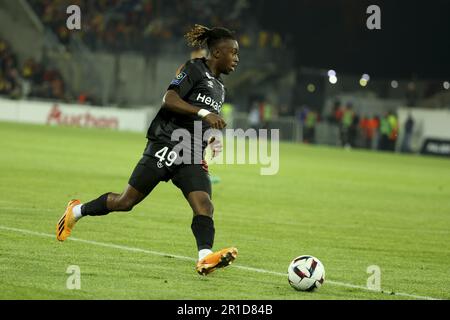 Valentin Atangana Edoa of Reims during the French championship Ligue 1 ...