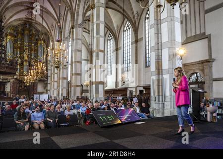 ZWOLLE - Francesca Romana D'Antuono (co-president Volt Europe) during the Volt party congress ...