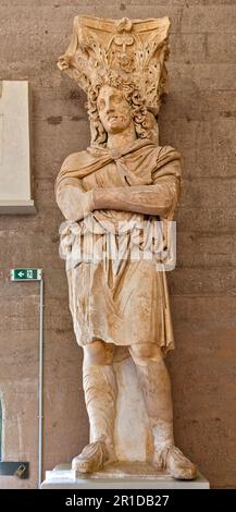 Collosal Statue of Phrygian Captive, used as pier at Captives Facade in ...