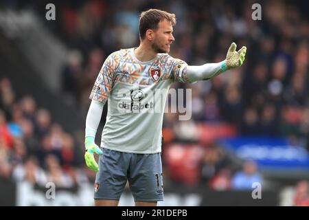 Bournemouth goalkeeper Neto in action during the Premier League match ...