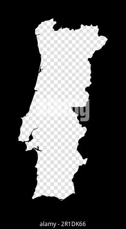 Portugal vector country map silhouette Stock Vector Image & Art - Alamy