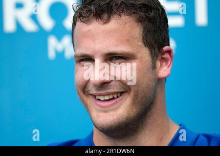 Detroit Lions tight end Sam LaPorta (87) catches a pass during an NFL ...