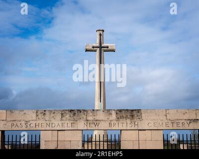 Exterior of Passchendaele New British Cemetery Stock Photo - Alamy