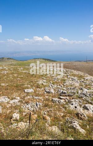 skyline of tiberias at shore of galilee, israel Stock Photo - Alamy