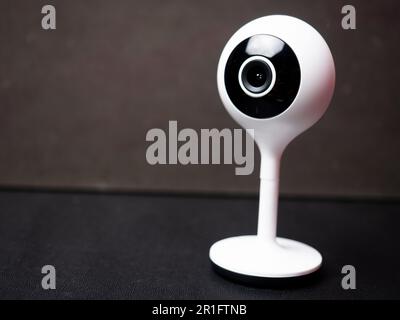 Picture of a white table top IP CCTV camera with modern design Stock ...