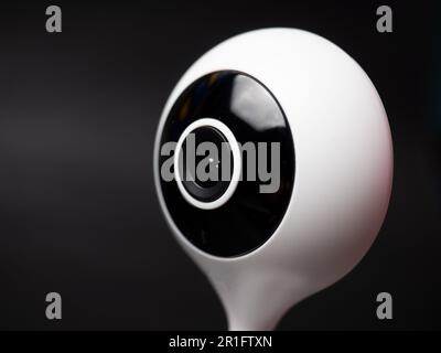 Picture of a white table top IP CCTV camera with modern design Stock ...