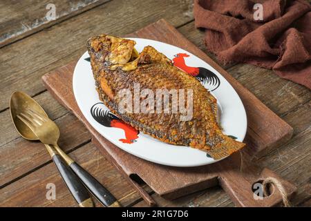 Fried tilapia fish served in a resturant in Addis Ababa, Ethiopia Stock ...