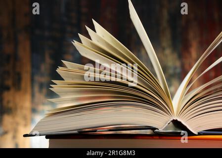 Composition with hardcover books. Literature and education Stock Photo ...