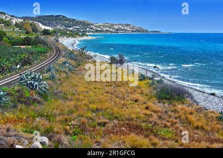 Landscape view of the southern coast of Calabria Stock Photo - Alamy