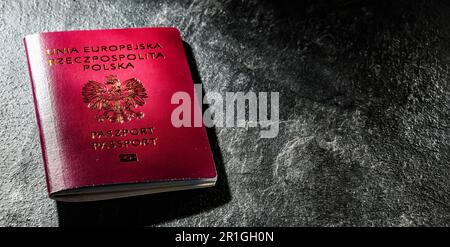 Composition with Polish passport. European Union personal ...