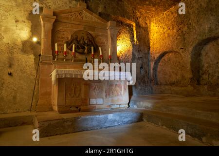 Early Christian Gertrauden Chapel, St. Peter's Cemetery Catacombs ...