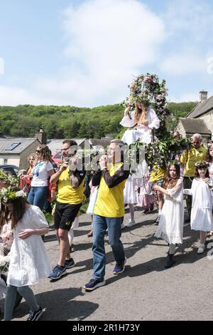 Randwick Wap, a cotswold villages traditional celecbration of spring.A ...