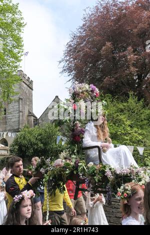 Randwick Wap, a cotswold villages traditional celecbration of spring.A ...